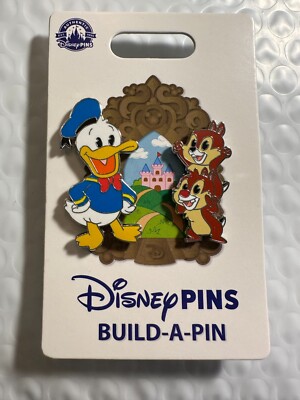 2024 DISNEY BUILD A PIN DONALD CHIP DALE 2 PINS | eBay