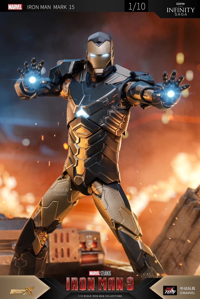 zd toys iron man mark 15 SNEAKY MK XV 1/10 action figure iron man 3 NEW ...