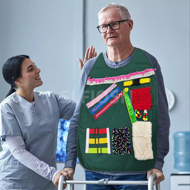 Fidget Blanket for Elderly Dementia Alzheimer’s Therapy Activity Apron ...