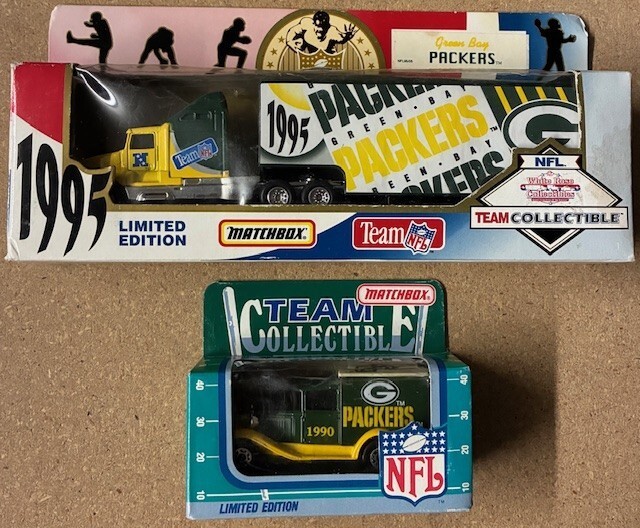 Green Bay Packers NFL 1:80 Die Cast Tractor Trailer Lot of 11 NIB | eBay