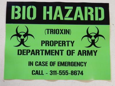 HALLOWEEN HORROR Movie PROP BIOHAZARD STICKER/DECAL | eBay