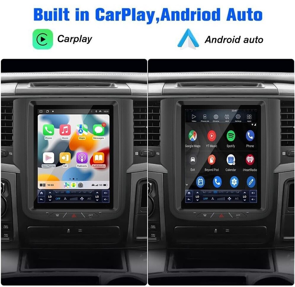 For 2013-2017 Dodge RAM 1500 2500 Android 12 Car Radio Stereo Carplay ...