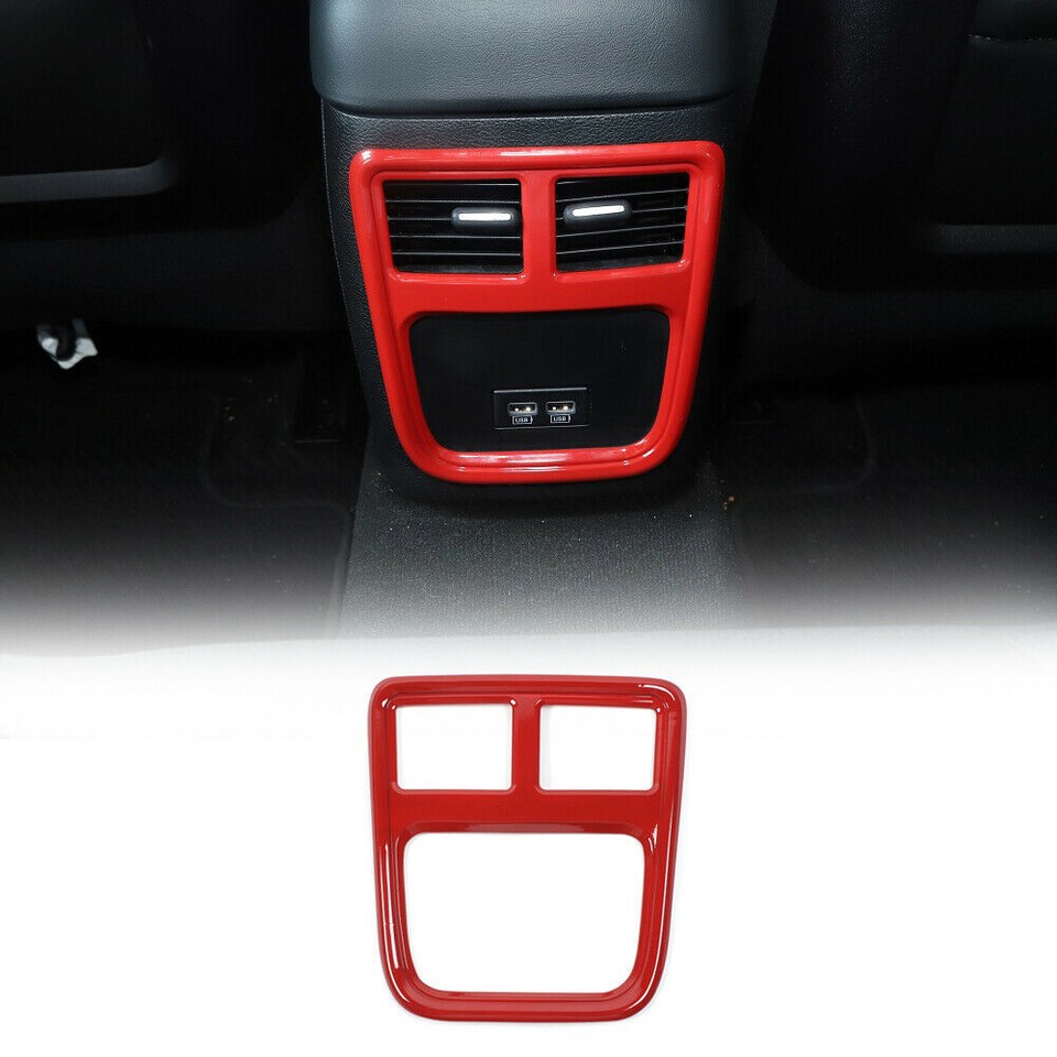 37x Red ABS Full Set Interior Decor Panel Cover Trim Kit for Dodge ...