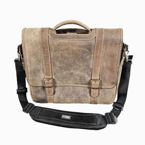NEW Men's Distressed Brown Leather Messenger Briefcase Satchel Think ...