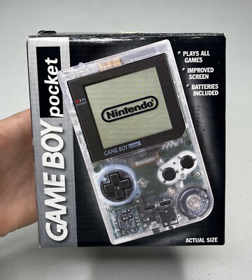 Nintendo Game Boy Pocket Clear Original Empty Box Only *No Console* | eBay
