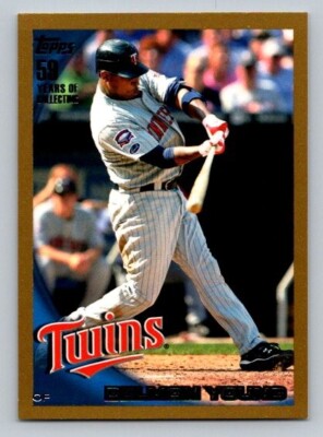 2010 Topps Gold Border Delmon Young 1960/2010 #468 Minnesota Twins | eBay