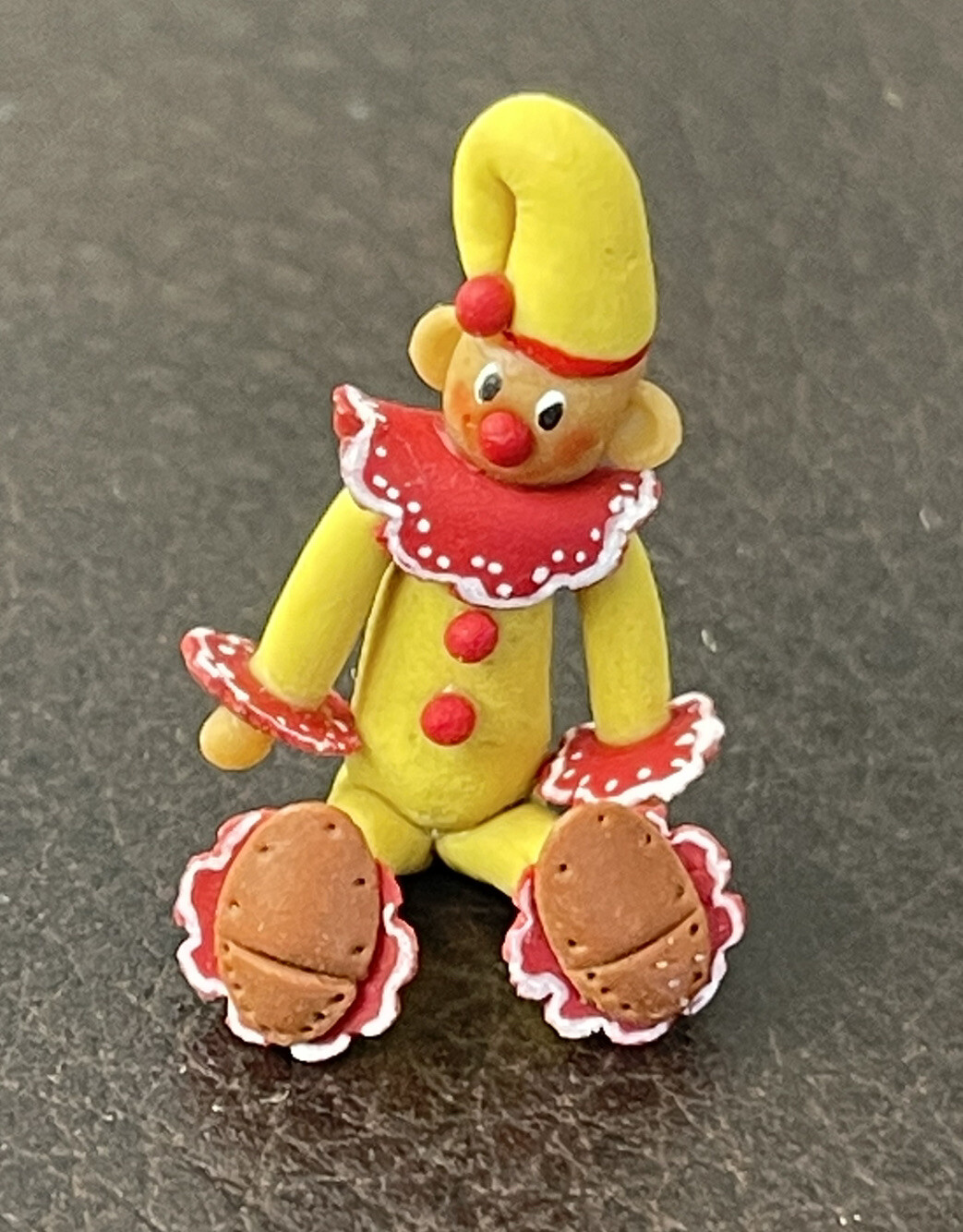 DOLLHOUSE Artisan MINIATURE Clown BY JEAN ROHALL - 1:12 VTG - 1975 | eBay