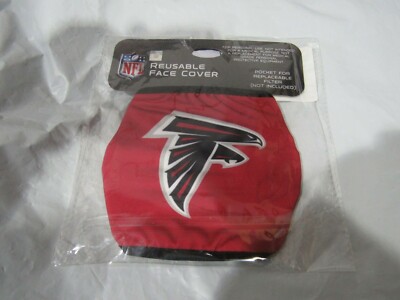 Atlanta Falcons Reusable Face Cover with Pocket For Filter FOCO | eBay