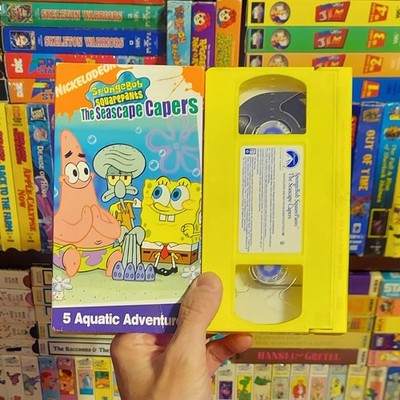 SPONGEBOB SQUAREPANTS: Seascape Capers (2004) Custom Colored Yellow VHS ...