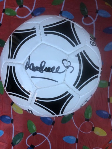 Dean Saunders (Derby / Liverpool) signed Adidas Tango (COA) | eBay