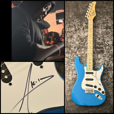 GFA Konvicted Smack That Star AKON Signed Electric Guitar PROOF COA ...