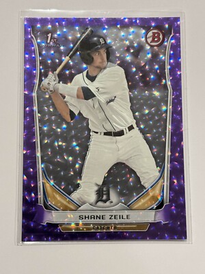 2014 Shane Zeile 1st bowman purple refractor 2014 DP132 03/99 | eBay
