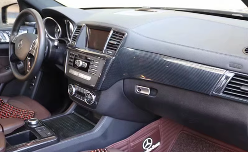 For Benz ML W166 Carbon ABS Central Console Dashboard Interior Door ...