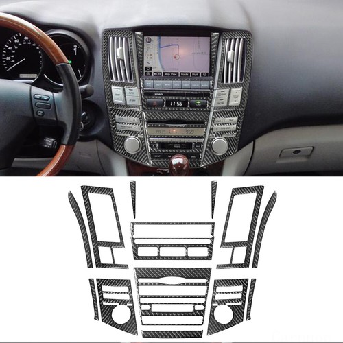 13pcs Carbon Fiber Center Console Sticker Trim Set For Lexus RX330 ...