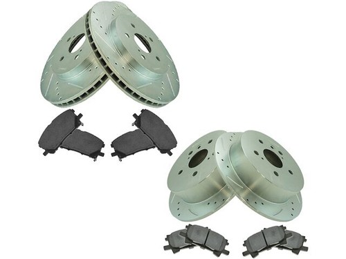 Front and Rear Brake Pad and Rotor Kit For 2007-2009 Lexus RX350 2008 ...