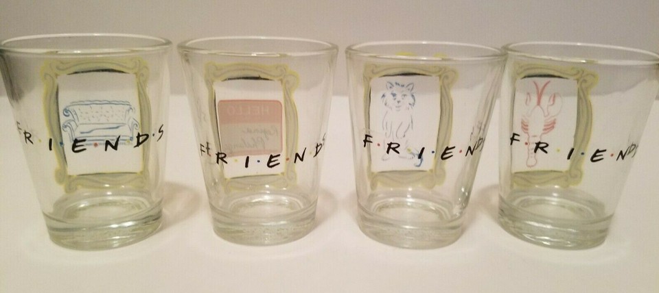 Friends Popular TV Series Shot Glasses. Set of 4. 1.5 oz. (44 ml ...