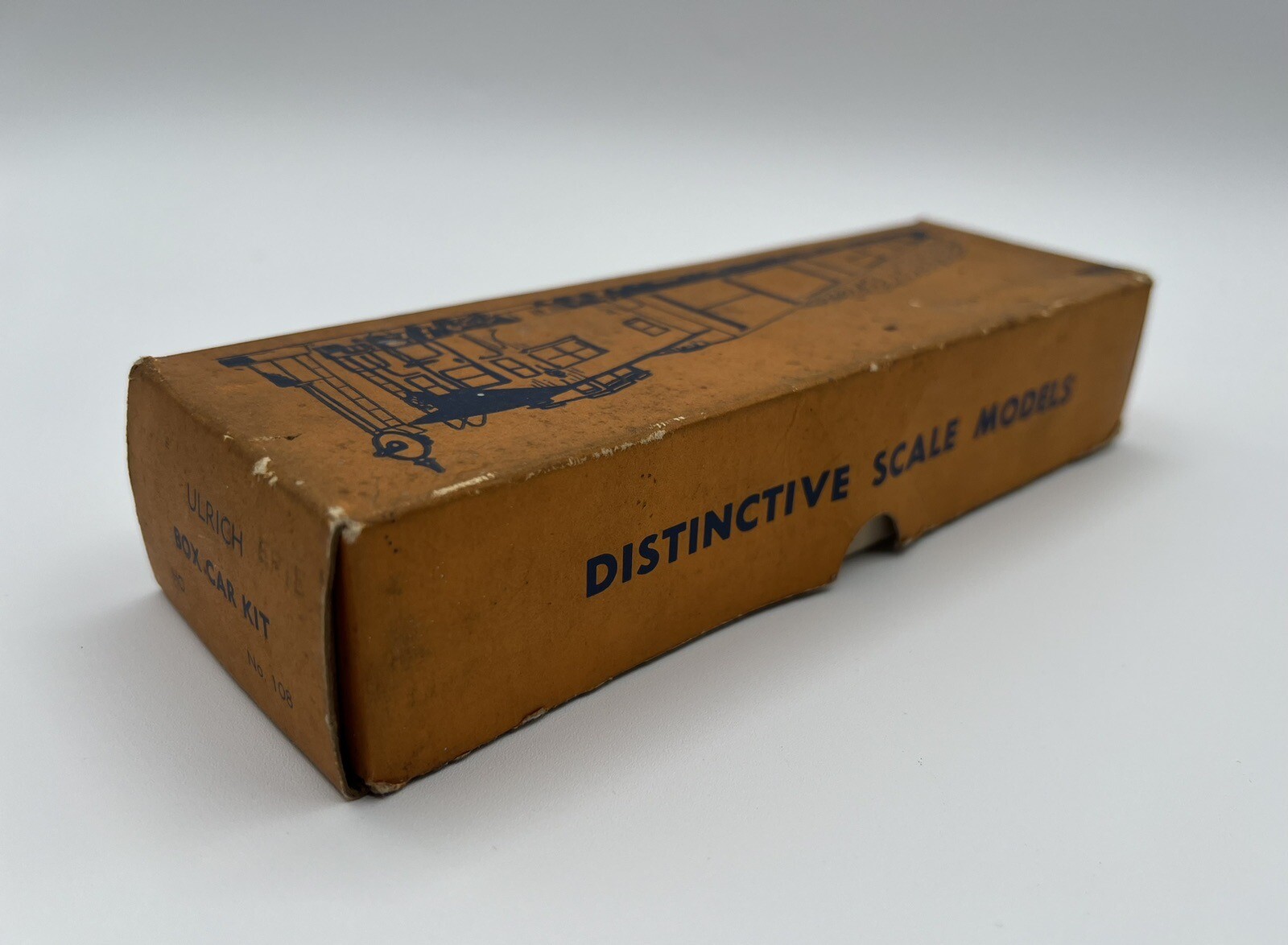 Vintage Boxed HO Scale Train Car ULRICH MODEL KIT HO GAUGE BOX CAR KIT ...