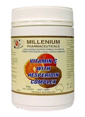 Millenium Pharmaceuticals Vitamin C with Hesperidin Complex Oral Powder ...