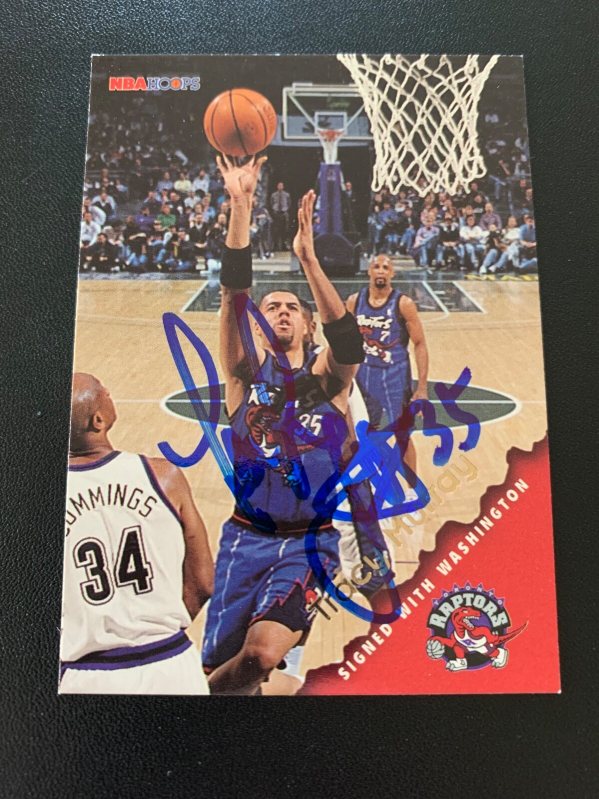 Tracy Murray Signed 1996-97 NBA Hoops #152 Card Toronto Raptors ...