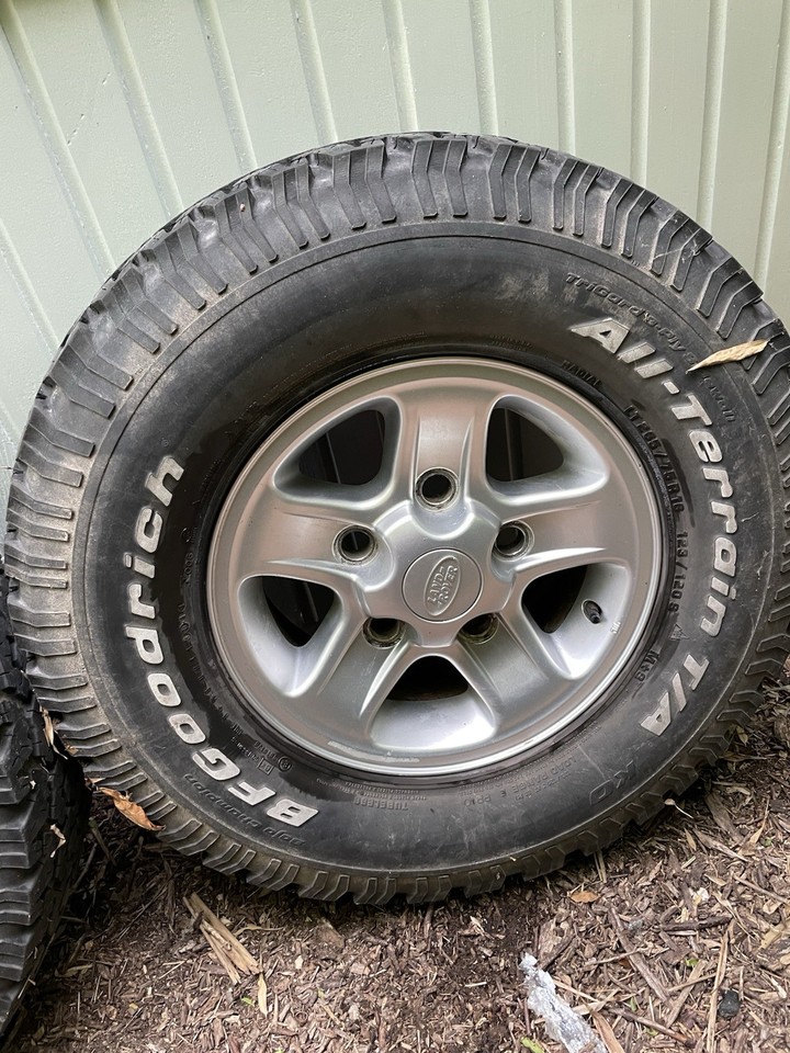 GENUINE 16 Inch LAND ROVER DEFENDER BOOST Alloy Wheels & BF GOODRICH KO ...