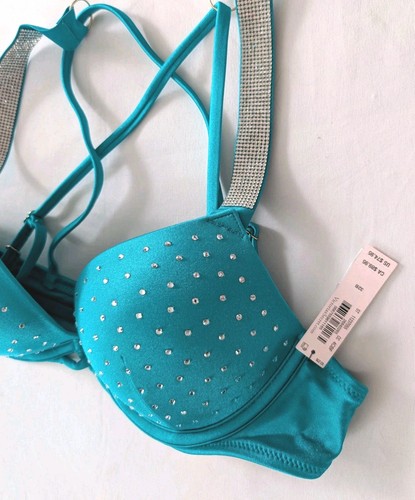 Victorias Secret Swim Shine Strap Set 32B BOMBSHELL add 2c/XS 2-STRAP ...