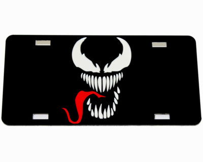 Venom Marvel Superhero Custom Mirror License Plate - Auto Tag - Vanity ...