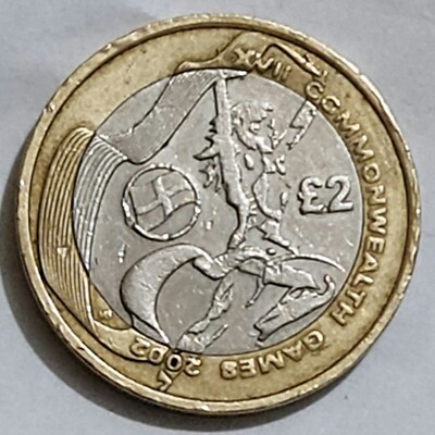 2 Pounds Coin Commonwealth Games 2002 England ~ Price includes Sameday ...
