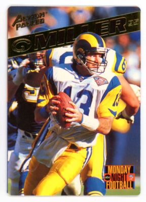 1995 Action Packed Monday Night Football Chris Miller St. Louis Rams ...