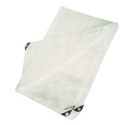 Clear Polyethylene Tarp 8' x 10' Cut Size Transparent Waterproof Heat ...