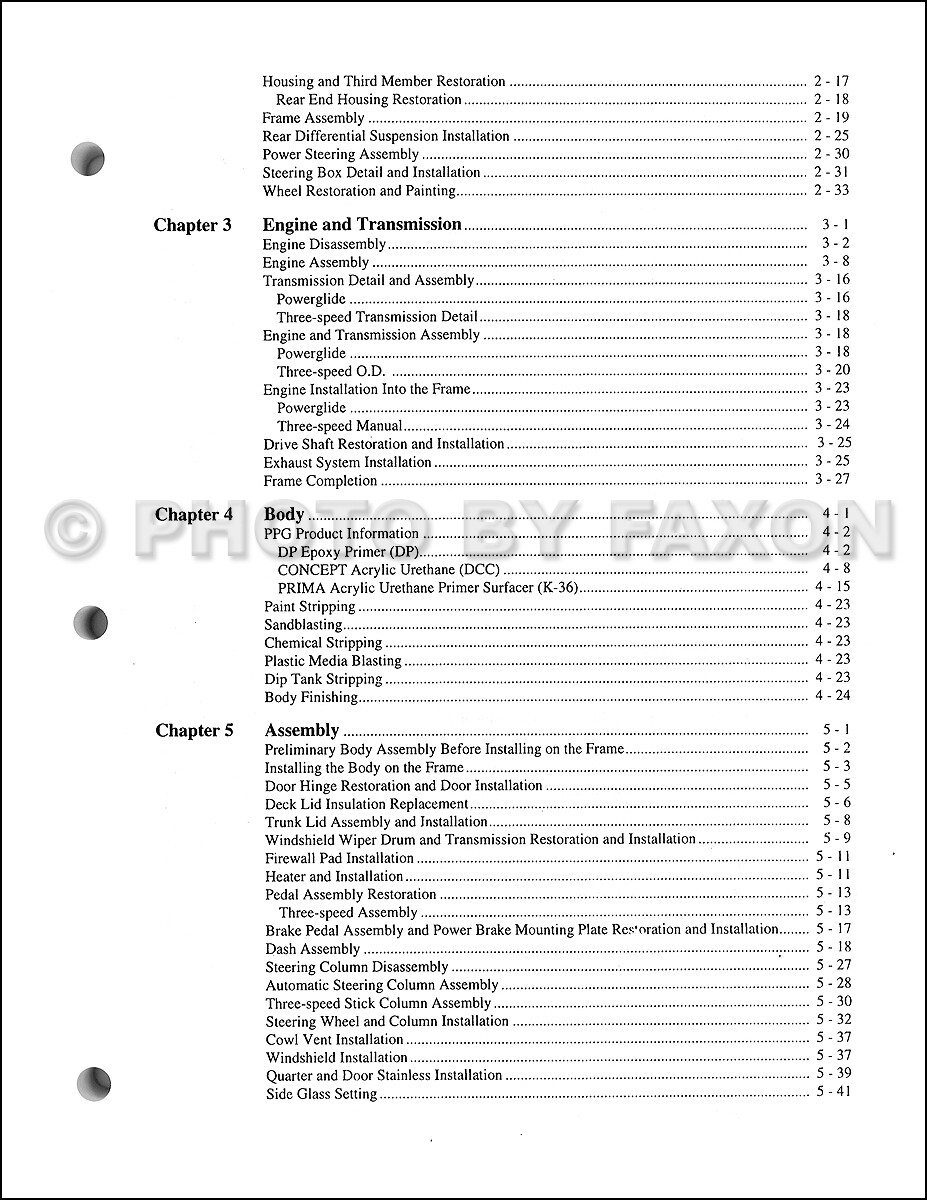 How to Restore Your Classic 1955 1956 Chevrolet Car 1800 Step By Step ...