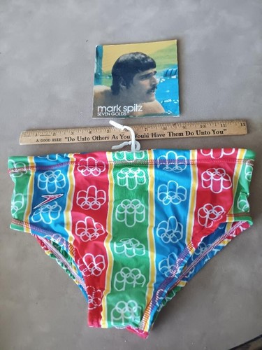 Vintage 1968 Mexico City Olympic Swim Suit, Mark Spitz, Mens Size 30 ...