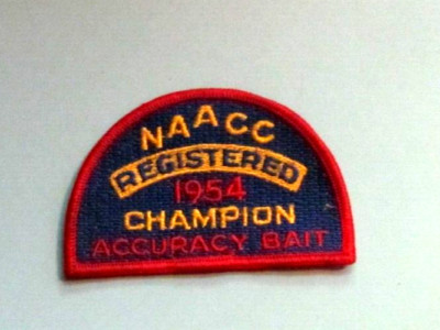 1954 NAACC Registered Champion All Accuracy Shoulder Fishing Patch ...