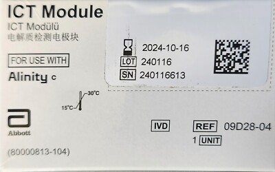 09D28-04 Abbott Architect Series ICT Module (Na, K, Cl) | eBay