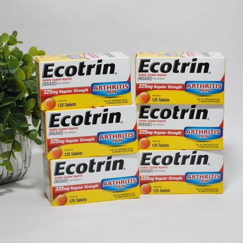 Ecotrin Aspirin Arthritis Coated Tablets Regular Strength 325mg 125 ct ...
