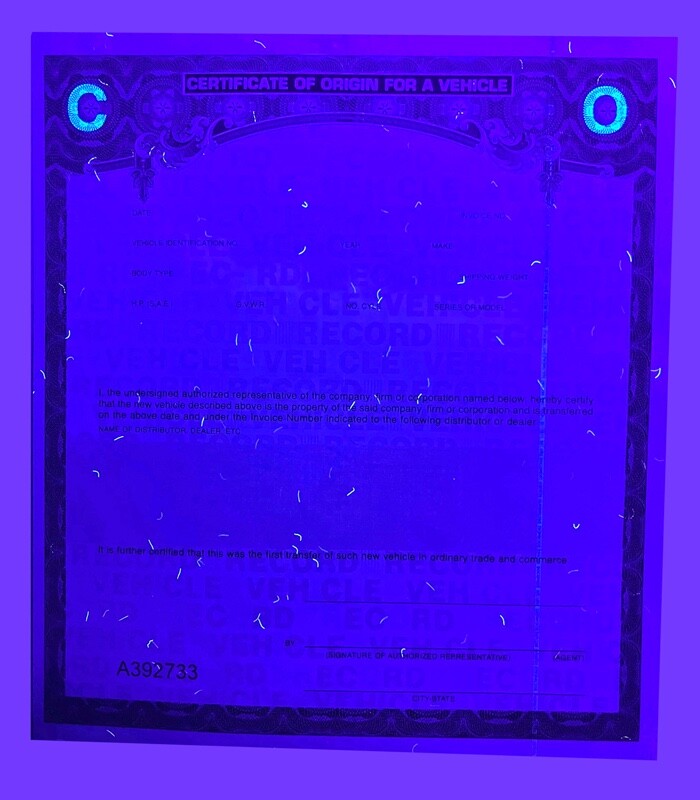 6 MCOs Certificates Of Origin MSO COO for all vehicles, trailers, UTVs ...