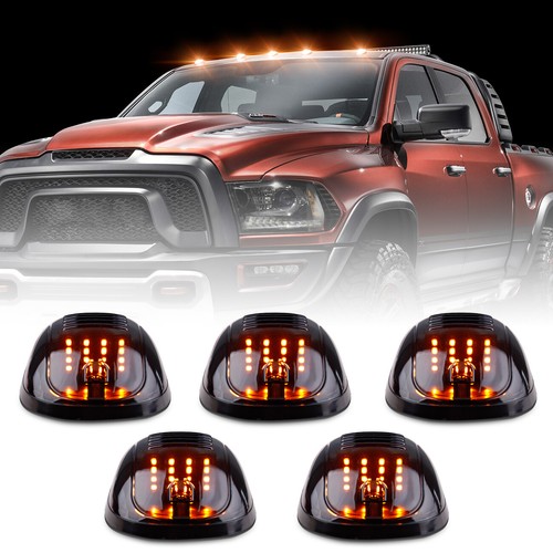 5PCS Amber Top Cab Clearance Roof Running Lights For Dodge Ram 1500 ...