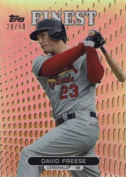 2013 Topps Finest - David Freese #17 Gold Refractor /50 for sale online ...
