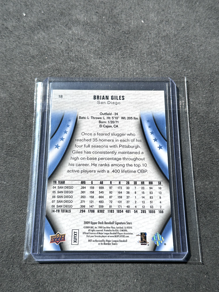 Brian Giles 2009 Upper Deck Signature Stars Blue 099/170 | eBay