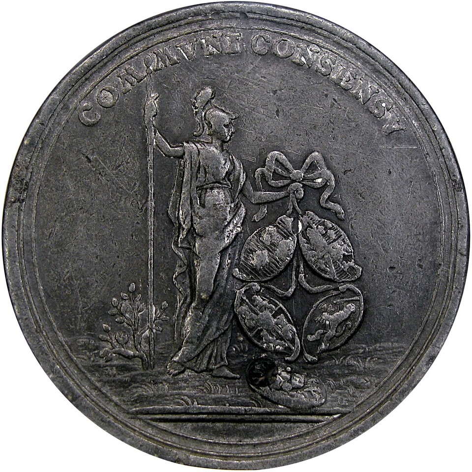 USA / FRANCE MEDAL 1783 BETTS-608 LIBERTAS AMERICANA NGC VF30 ~ ERIC P ...