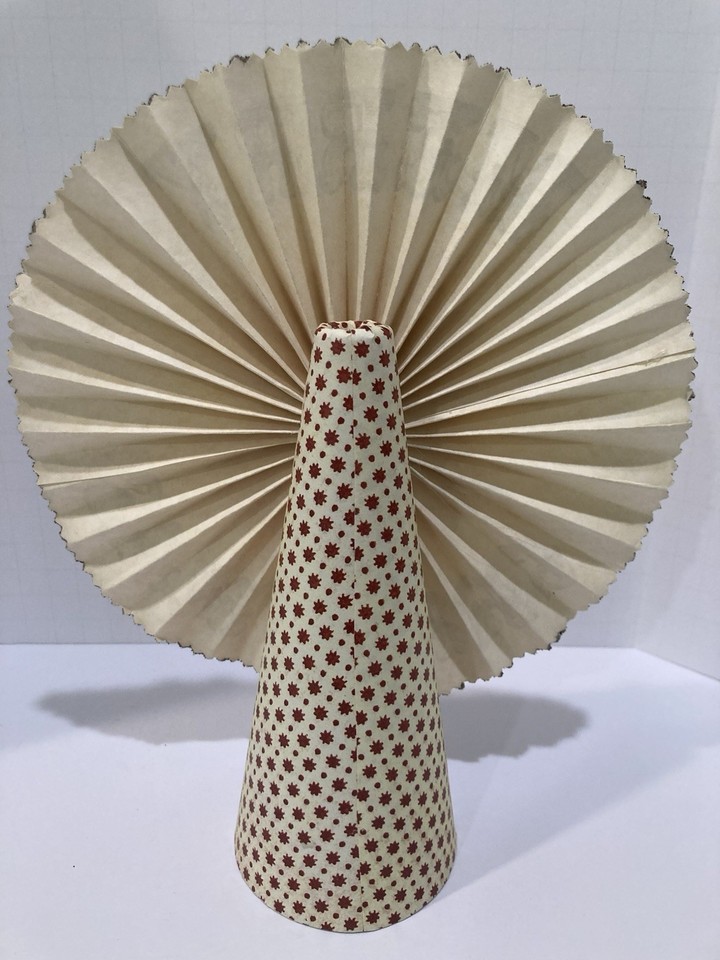 Vintage Handmade Folded Paper Christmas Tree Topper | eBay