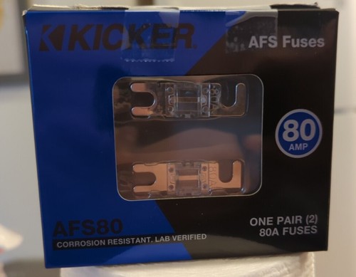 Kicker 2-PACK AFS80 80 Amp Silver Plated AFS Fuses | eBay