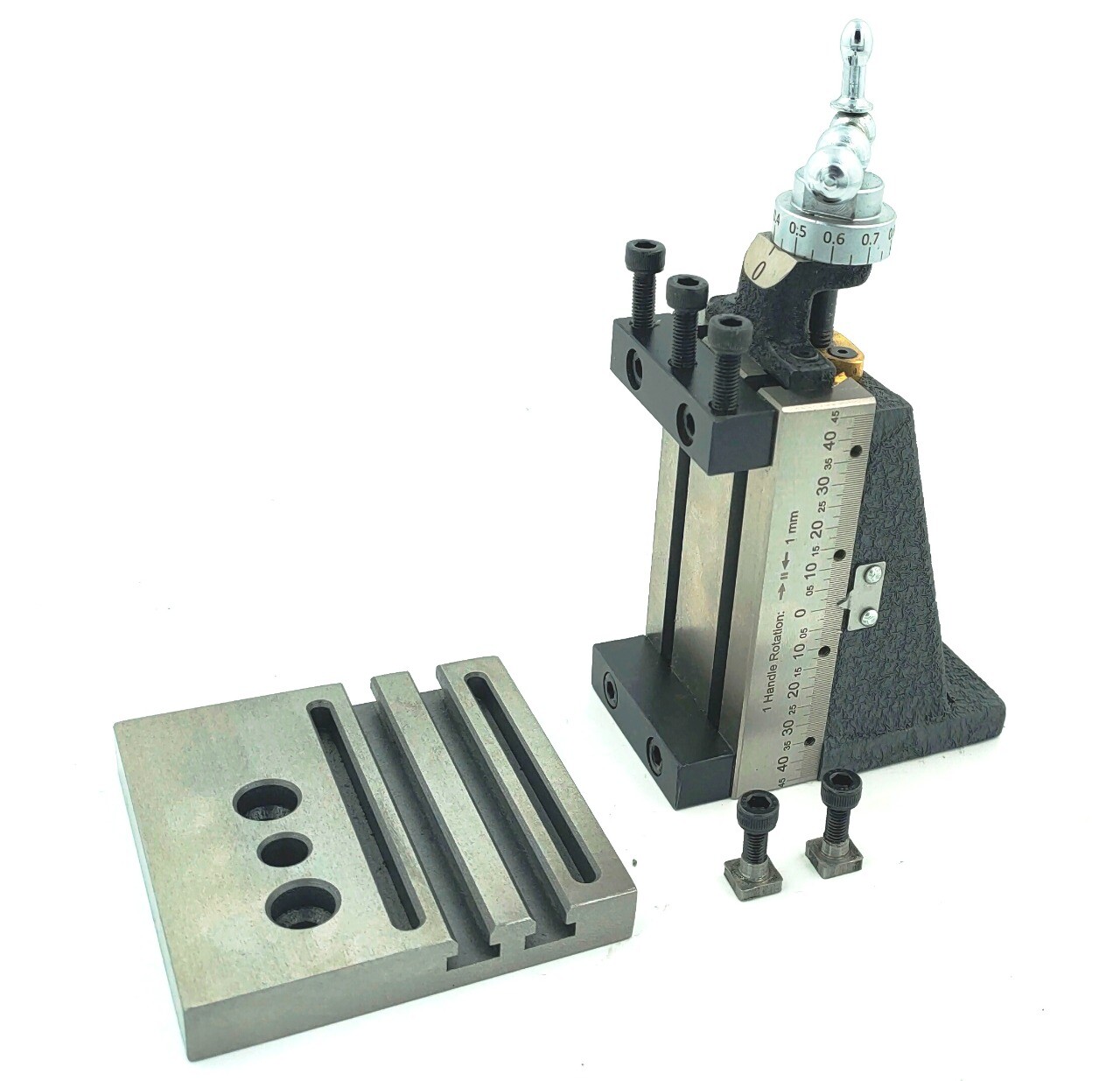 Mini Vertical Milling Slide with Base Plate Direct Mounting on 7 x 14 ...