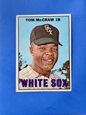 NICE - 1967 Topps BASEBALL #29 TOMMY McCRAW White Sox | eBay