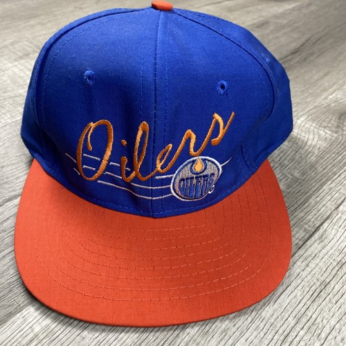 VTG 90’s NHL Edmonton Oilers Logo Snapback Hockey Rage Brand | eBay