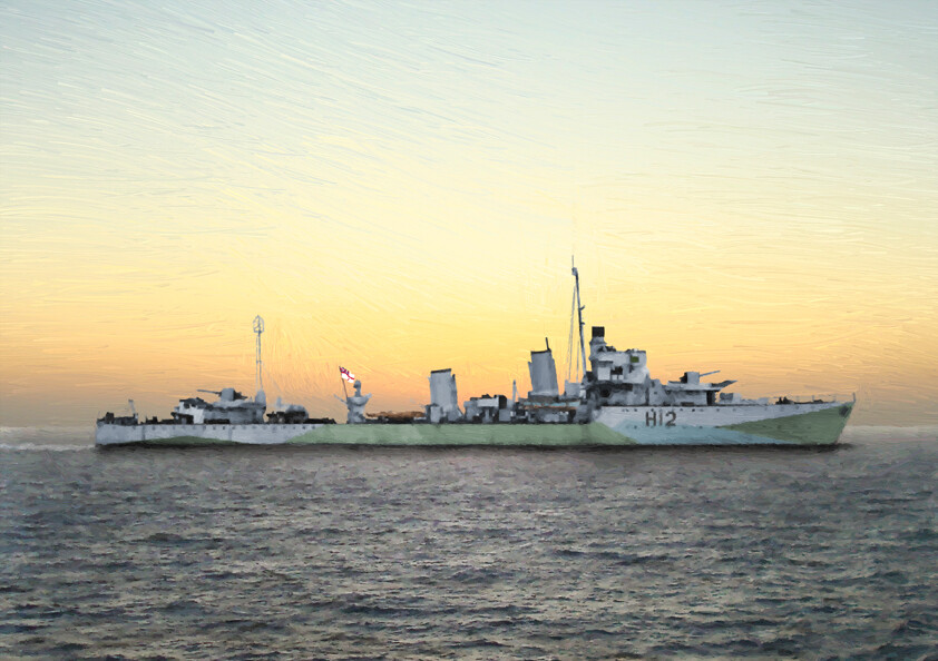 HMS ACHATES - LIMITED EDITION ART (25) | eBay