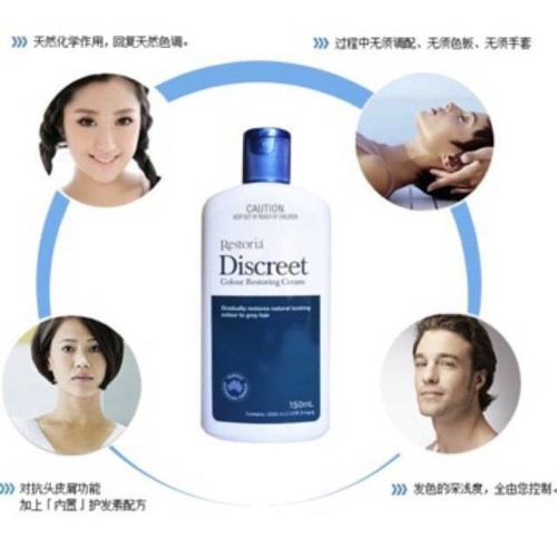 Pack 3 : Restoria Discreet for Hair Colour Restoring Cream 250 ml ...