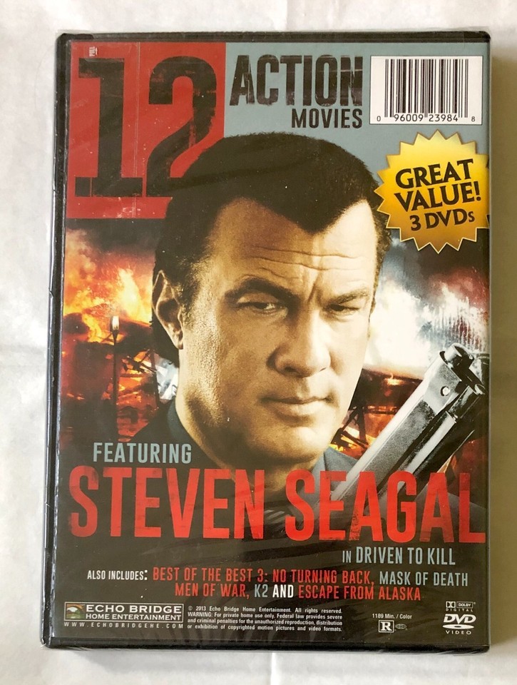 12 Action Movies 3 DVD Set Brand NEW Factory SEALED Brad Pitt Steven ...
