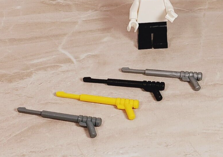 LEGO Speargun Set LOT OF 4 Assorted Colors Yellow Gray Black Silver ...