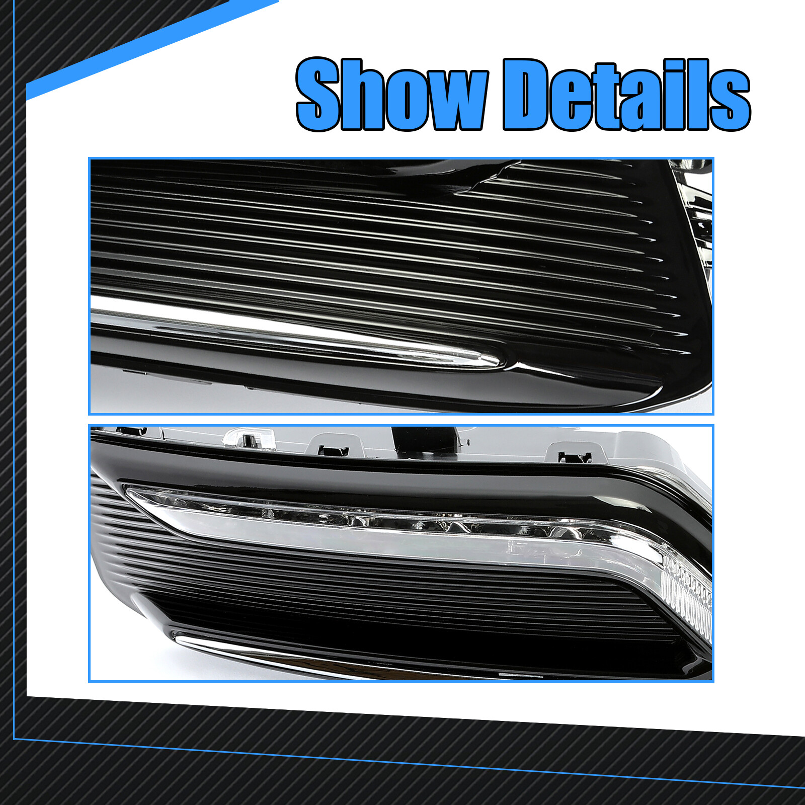 Pair Fog lights w/Wiring Harness & Switch Kit LH&RH For 2014-2020 Chevy ...