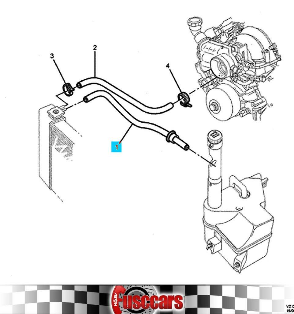 Holden Commodore VZ WL V8 LS1 L98 Genuine Radiator Overflow Hose NOS ...